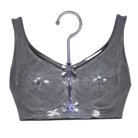 Office | Display Clear Blue Tint Plastic Bra Bikini Lingerie Hanger ...